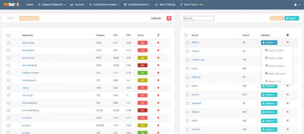 Working With Lists - Keysearch